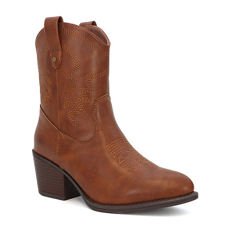Click here for Yoki Womens Block Heel Booties  6 Medium  Brown prices