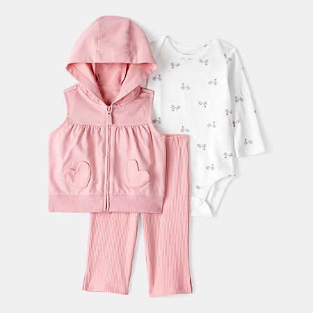 Click here for Carters Baby Girls 3-pc. Pant Set  3 Months  Pink prices
