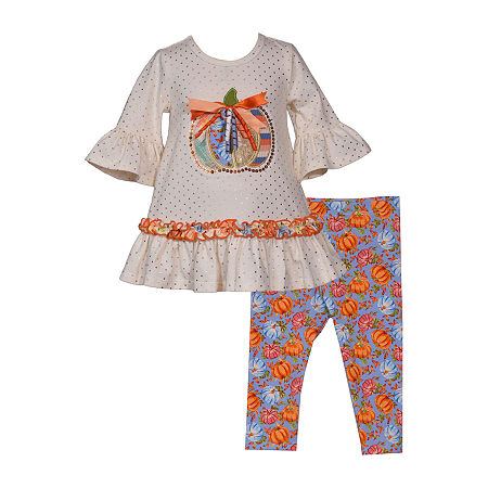 Click here for Bonnie Jean Little Girls 2-pc. Legging Set  6  Whi... prices