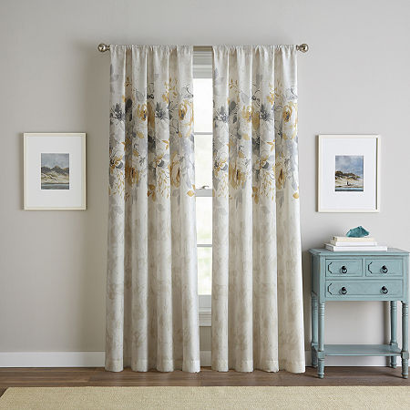 Click here for CHF Watercolor Floral Rod Pocket Light-Filtering S... prices