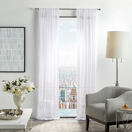 Click here for Martha Stewart Glacier Rod Pocket Sheer Set of 2 C... prices