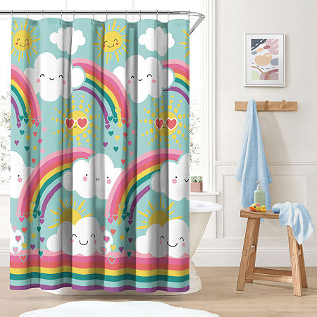 Click here for Dream Factory Rainbow Flare Shower Curtain  72 x 7... prices
