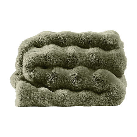 Click here for Brooklyn Loom Brooklyn Loom Bubble Faux Fur Throw... prices