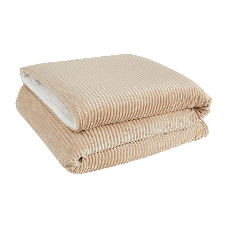 Click here for London Fog Corduroy Throw  One Size  Beige prices