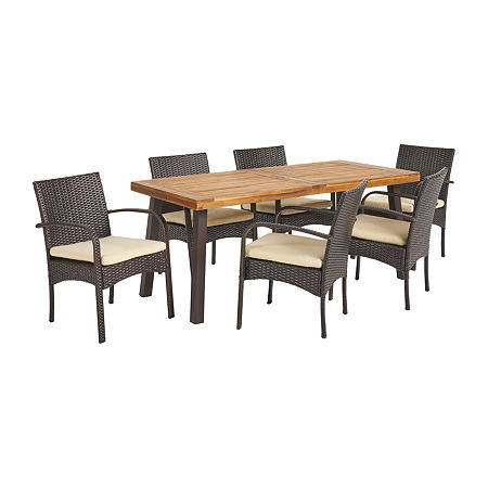 Click here for Bavaro 7-pc. Cushioned Rectangular Dining Set  One... prices
