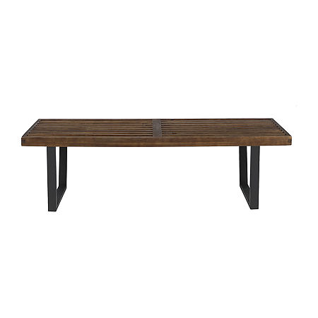 Click here for Fresno Iron Bench  One Size  Brown prices