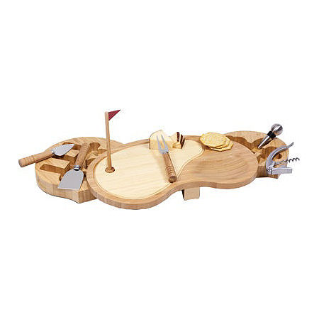 Click here for Picnic Time Sand Trap Wine and Cheese Serving Set... prices