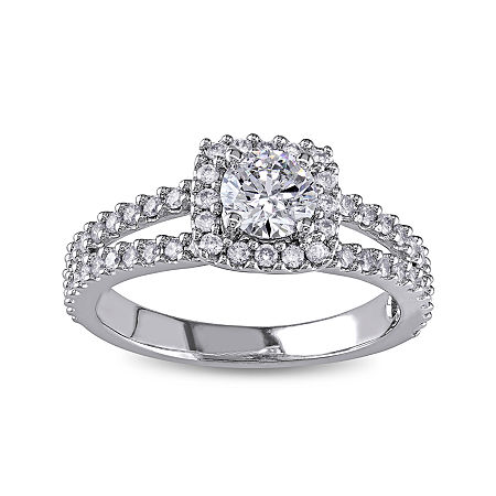 Click here for 1 CT.T.W. Natural Diamond 14K White Gold Ring  6... prices