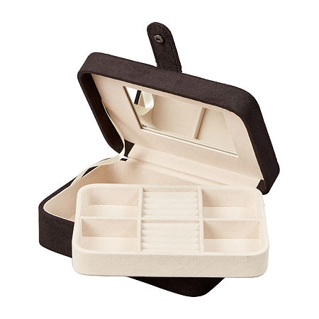 Click here for Mele and Co Giana Plush Fabric Black Jewelry Trave... prices