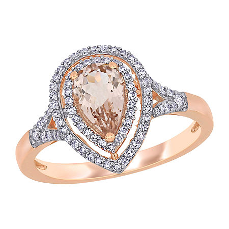 Click here for Womens 1/4 CT. T.W. Genuine Pink Morganite 14K Ros... prices