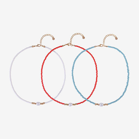 Click here for Arizona Gold Tone Womens 3-pc. Necklace Set  One S... prices