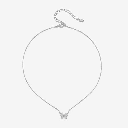 Click here for Bijoux Bar Delicates Silver Tone Womens Butterfly... prices