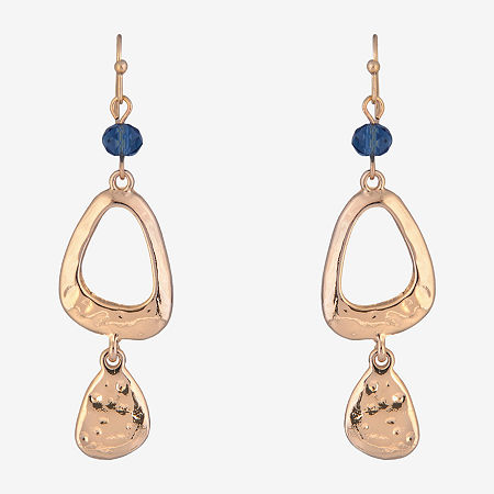Click here for Mixit Gold Tone Womens Drop Earrings  One Size  Bl... prices
