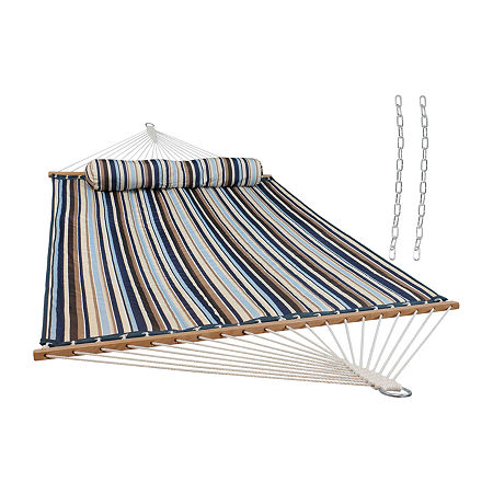 Click here for Two-Person Quilted Fabric Hammock with Spreader Ba... prices