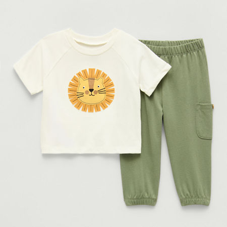 Click here for Okie Dokie Baby Boys 2-pc. Pant Set  9 Months  Whi... prices