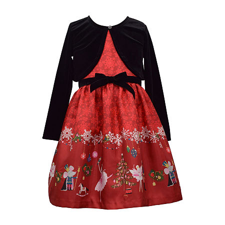 Click here for Bonnie Jean Little & Big Kid Girls Long Sleeve Vel... prices