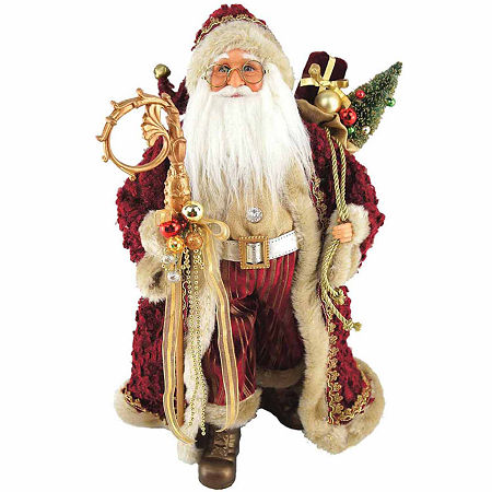 Click here for Christmas Santa Figurine  One Size  Red prices