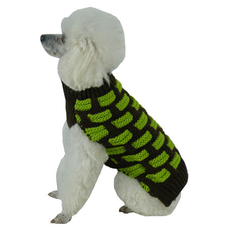 Click here for The Pet Life Fashion Weaved Heavy Knit Designer Ri... prices