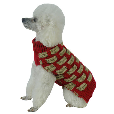Click here for The Pet Life Fashion Weaved Heavy Knit Designer Ri... prices