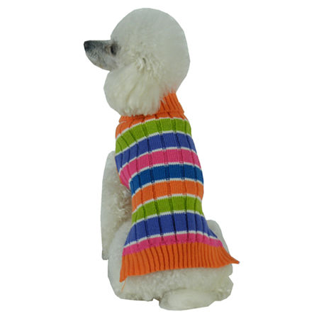 Click here for The Pet Life Tutti-Beauty Rainbow Heavy Cable Knit... prices