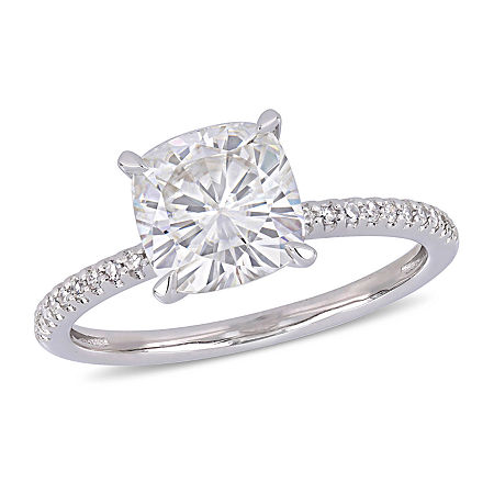 Click here for Womens 1/10 CT. T.W. White Moissanite 14K White Go... prices