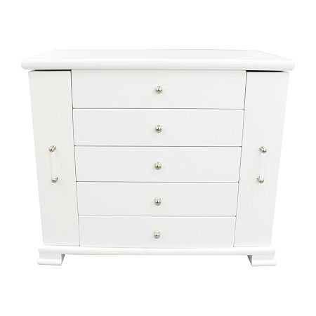 Click here for Pko Inc Wooden Jewelry Box  White - White prices