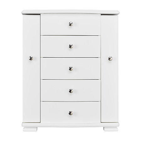 Click here for Pko Inc. Contemporary White Jewelry Box - White prices