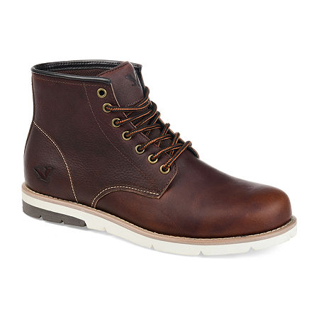 Click here for Territory Mens Axel Flat Heel Lace-Up Boots  12 Wi... prices