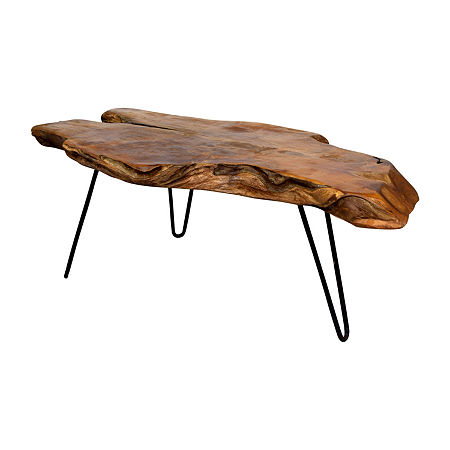 Click here for Badang Live Edge Coffee Table  One Size  White prices
