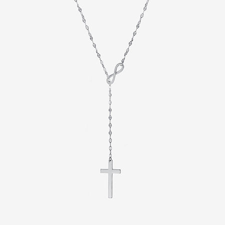 Click here for Womens Sterling Silver Cross 22 Inch Pendant Neckl... prices