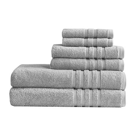 Madison Park Nurture Microbial Resistant 6-Pc. Bath Towel Set  30 x 54 - Gray