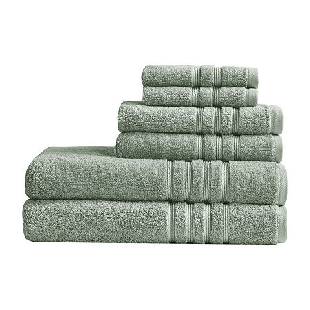 Madison Park Nurture Microbial Resistant 6-Pc. Bath Towel Set  30 x 54 - Green