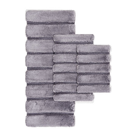 Madison Park Pearl Tufted Channel Bath Rug  21 x 34 - Grey