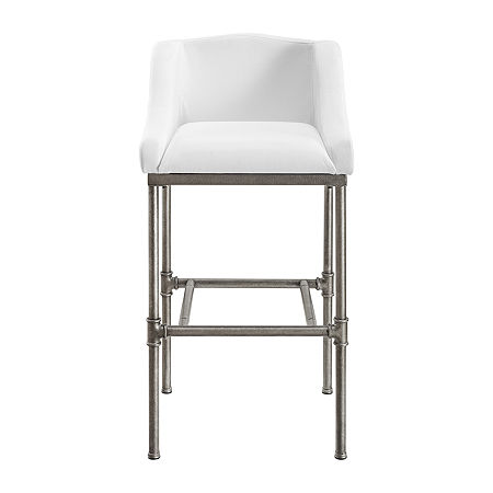 Click here for Dillon Upholstered Bar Height Stool  One Size  Sil... prices