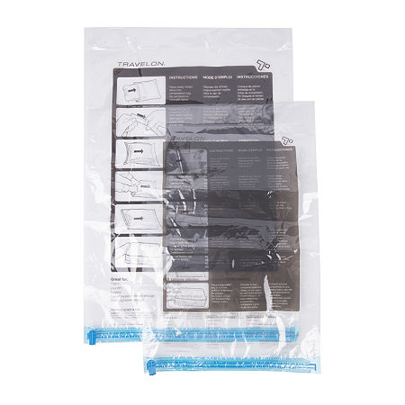 Click here for Travelon Set of 2 Compression Storage Bags  One Si... prices