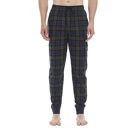 Click here for Residence Flannel Mens Pajama Joggers  Large  Gree... prices