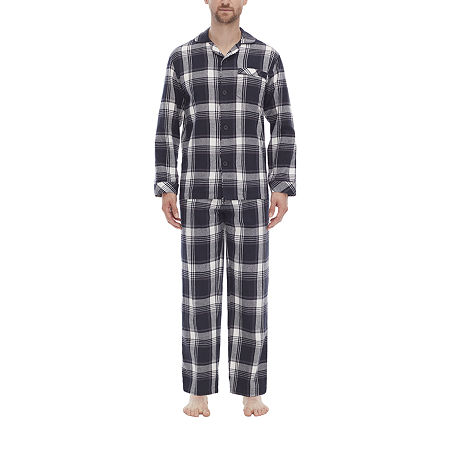 Click here for Residence Flannel Mens Long Sleeve 2-pc. Pajama Se... prices