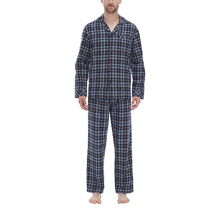 Click here for Residence Flannel Mens Long Sleeve 2-pc. Pajama Se... prices