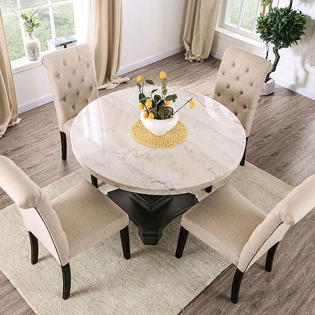Click here for Kiver 5-pc. Round Dining Set  One Size  White prices