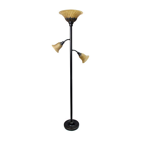 Click here for Elegant Designs 3 Light Floor Lamp with Scalloped... prices