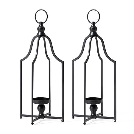Click here for Glitzhome Large Farmhouse Black Metal 2-pc. Decora... prices