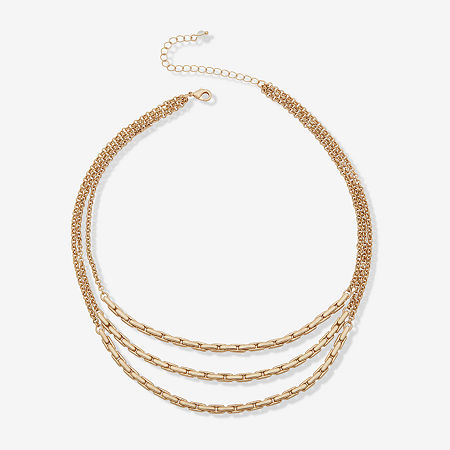 Click here for a.n.a Gold Tone Womens 16 Inch Strand Necklace  On... prices