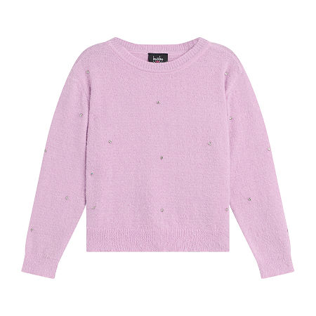 Click here for Knit Works Big Kid Girls Crew Neck Long Sleeve Pul... prices