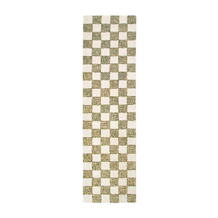 Click here for Liora Manne Savannah Checked Hand Tufted 2 X 76 Re... prices