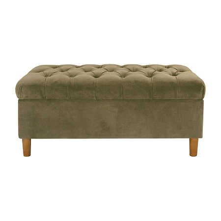Click here for Homepop Storage Bench  One Size  Green prices