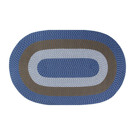 Click here for Better Trends Country Stripe Braided 4 X 6 Oval Ar... prices