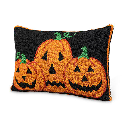 Click here for Glitzhome 18L Hooked Pumpkins Throw Pillow  One Si... prices