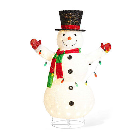 Click here for Glitzhome 47.25 Fabric Snowman Christmas Yard Art... prices