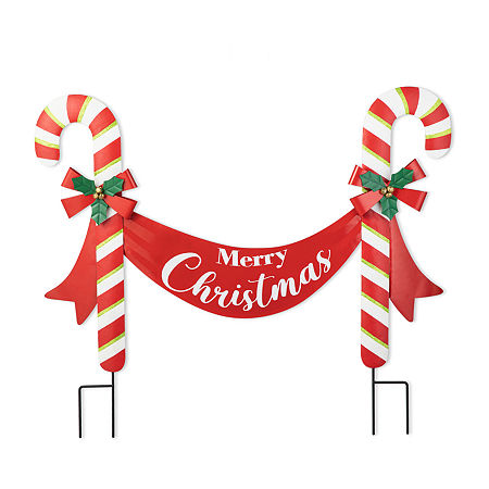 Click here for Glitzhome 36 Metal Candy Cane Christmas Yard Art... prices