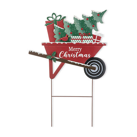 Click here for Glitzhome 36 Metal Wagon Christmas Yard Art  One S... prices
